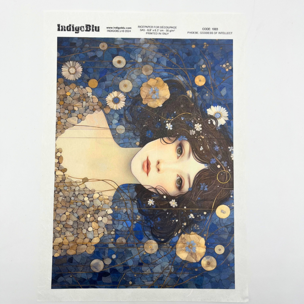 IndigoBlu Rice Paper A5 - Goddess of Intellect - IndigoBlu